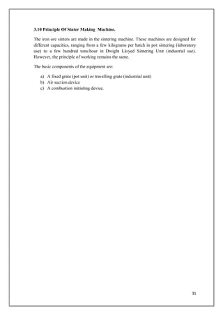 Design And Fabrication Of Iron Ore Sintering Machine | PDF