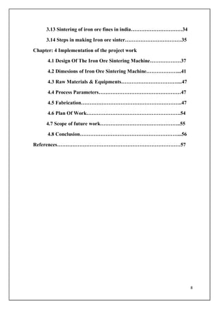 Design And Fabrication Of Iron Ore Sintering Machine | PDF