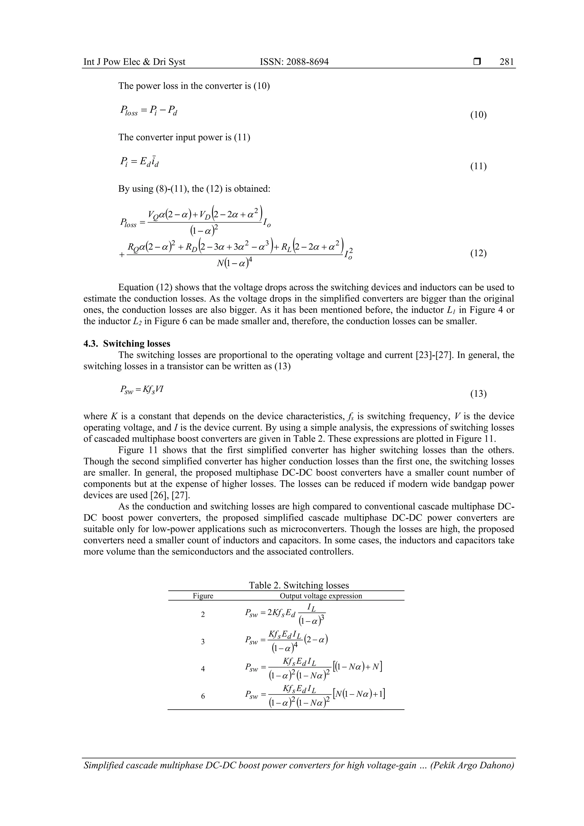 Simplified cascade multiphase DC-DC boost power converters for high ...