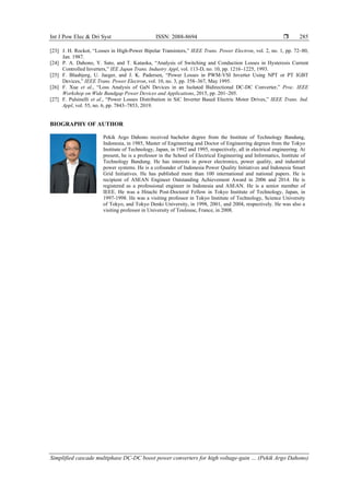 Simplified cascade multiphase DC-DC boost power converters for high ...