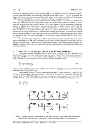 Simplified cascade multiphase DC-DC boost power converters for high voltage-gain and low-ripple ...