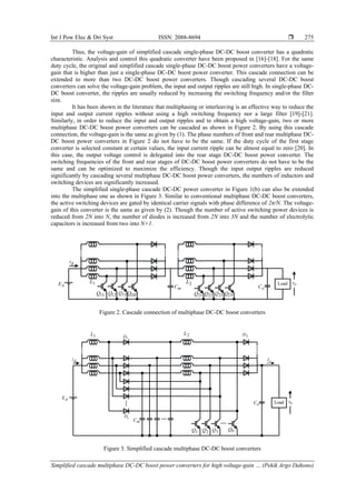 Simplified cascade multiphase DC-DC boost power converters for high ...