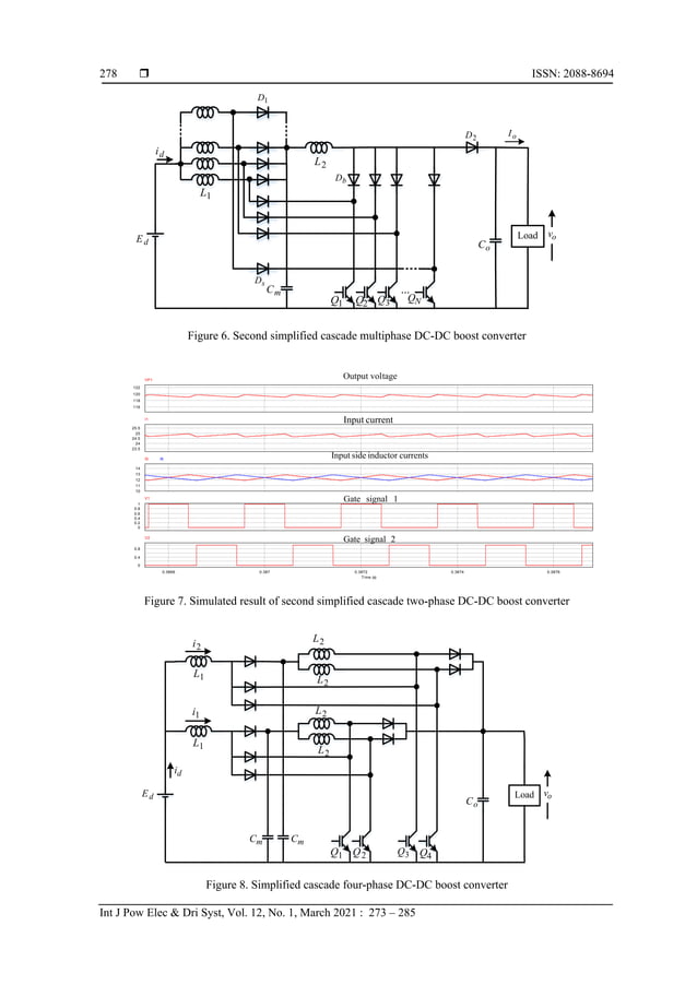 Simplified cascade multiphase DC-DC boost power converters for high voltage-gain and low-ripple ...