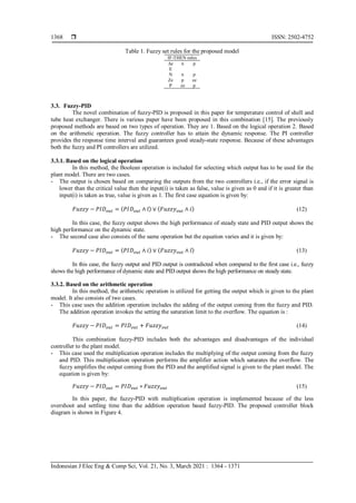 A fuzzy-PID controller in shell and tube heat exchanger simulation modeled for temperature ...