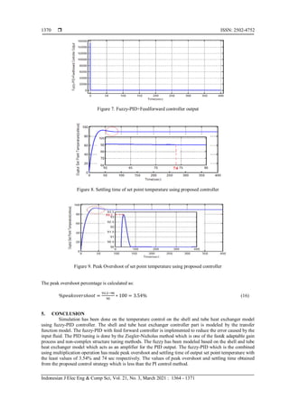 A fuzzy-PID controller in shell and tube heat exchanger simulation modeled for temperature ...