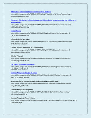 209 Free Classical Mathematics Textbooks - All The Math Books You'll ...