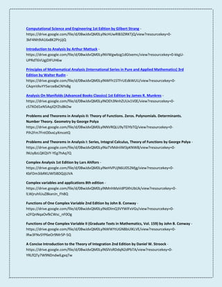 209 Free Classical Mathematics Textbooks - All The Math Books You'll ...