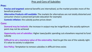 Subsidies to Correct Market Failure | PPTX