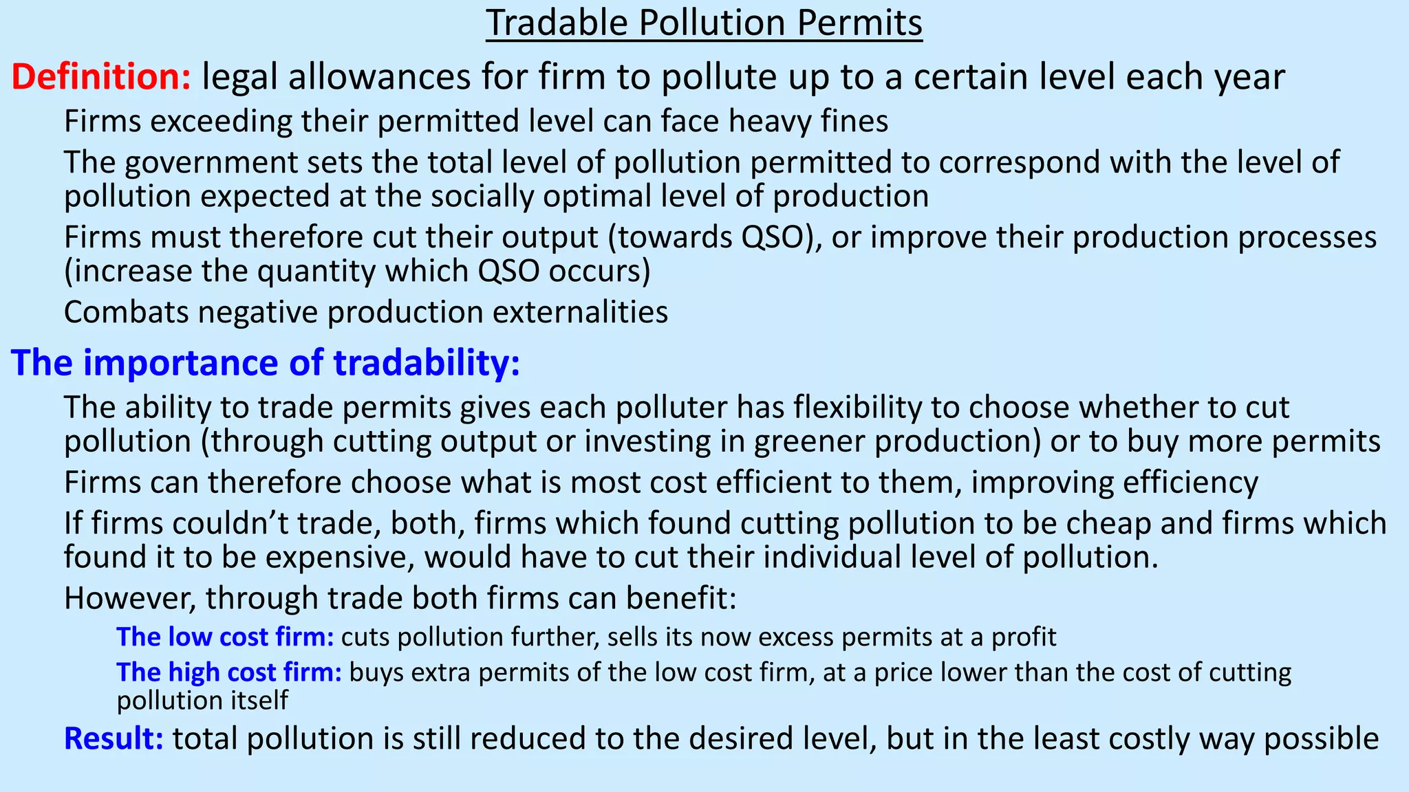 Tradable Pollution Permits | PPTX