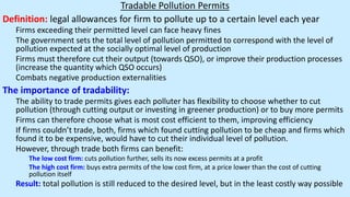 Tradable Pollution Permits | PPTX
