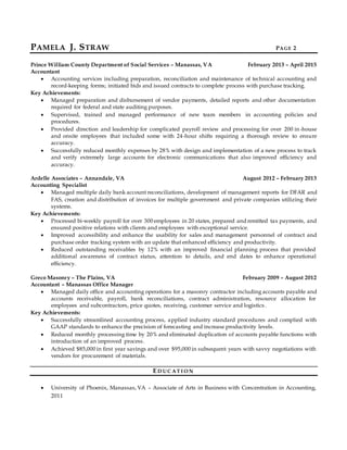 Pamela J. Straw Resume | DOCX