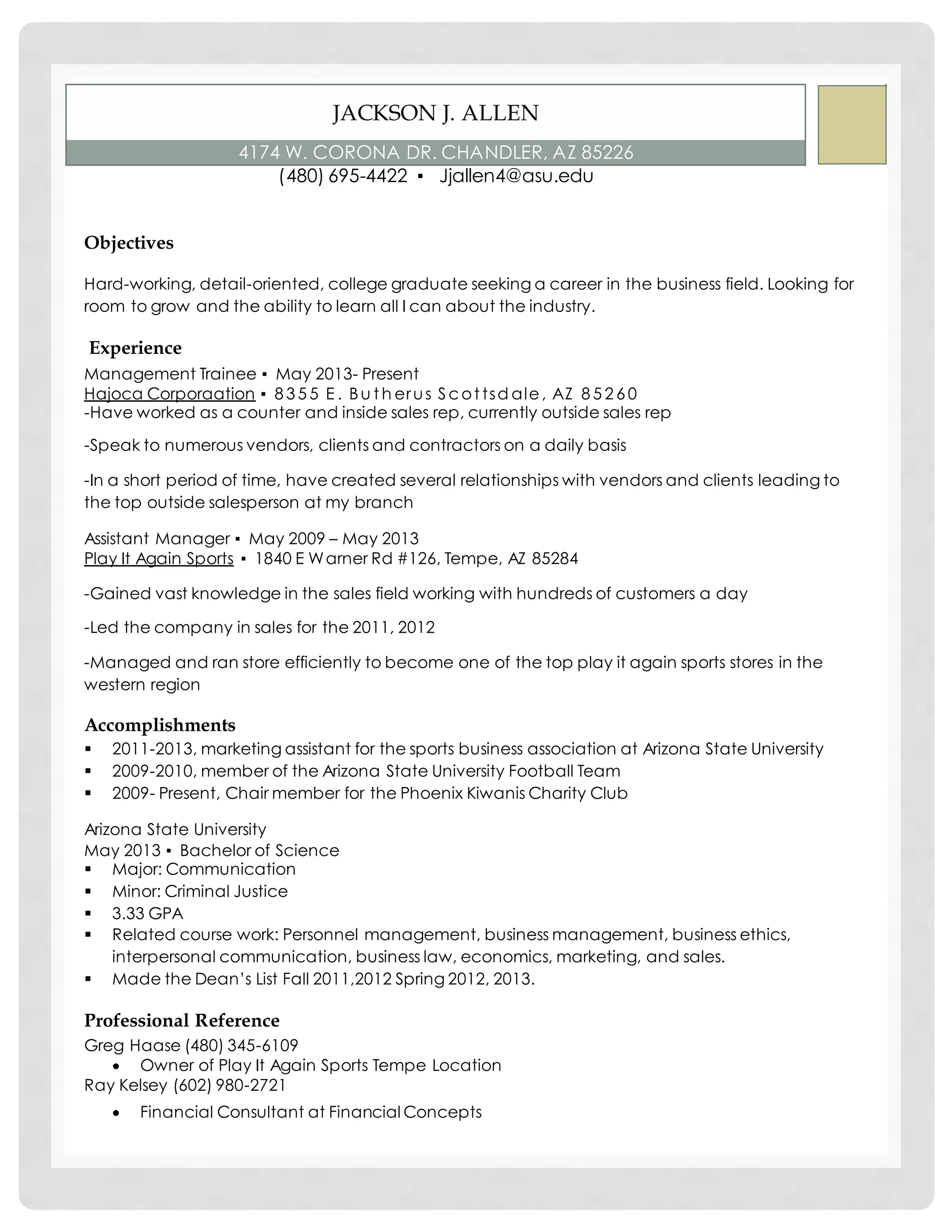 Jackson Resume | DOCX