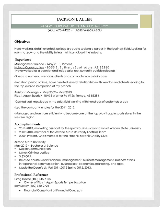 Jackson Resume | PDF