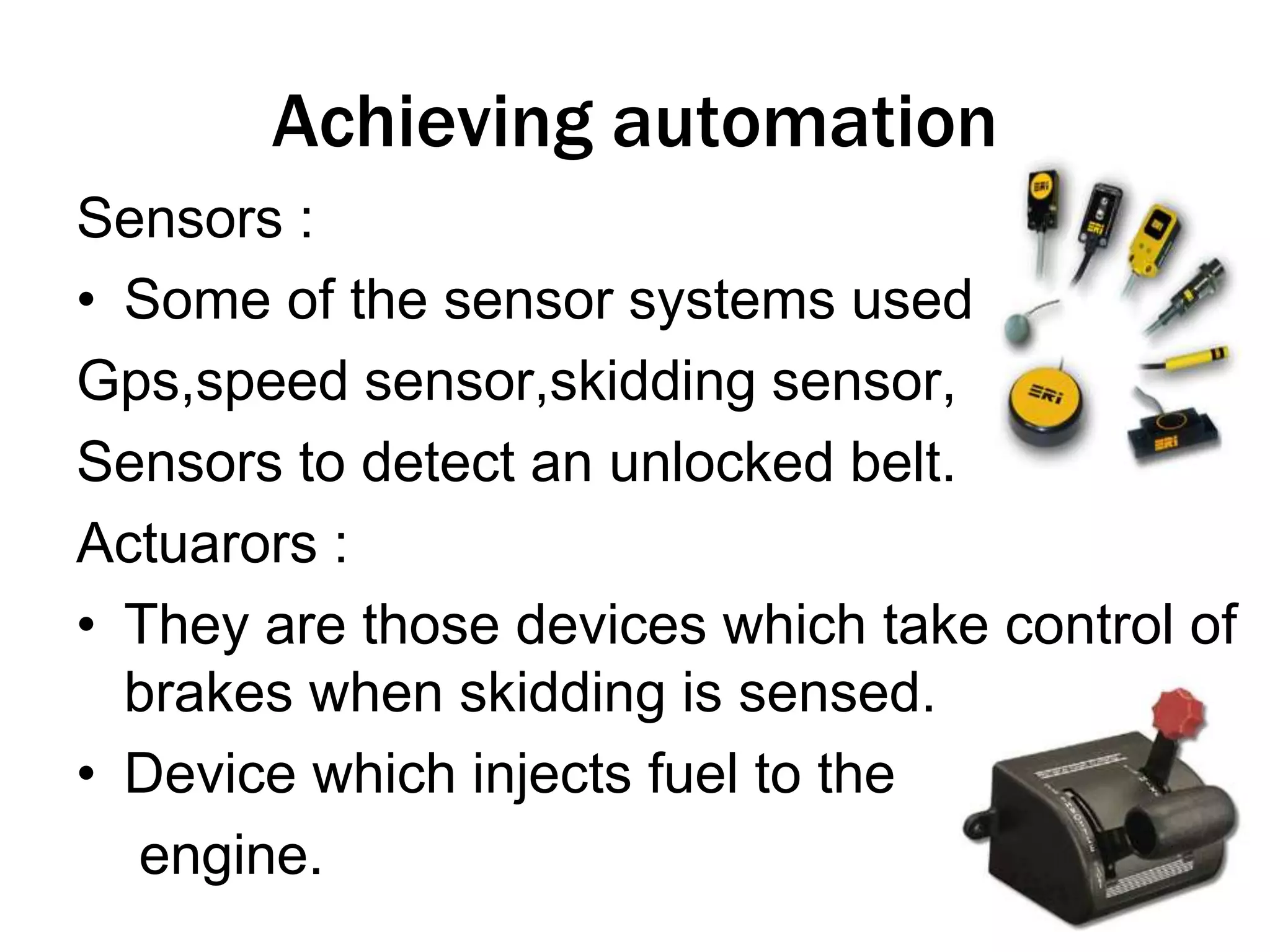 Embedded systems in automobiles | PPTX