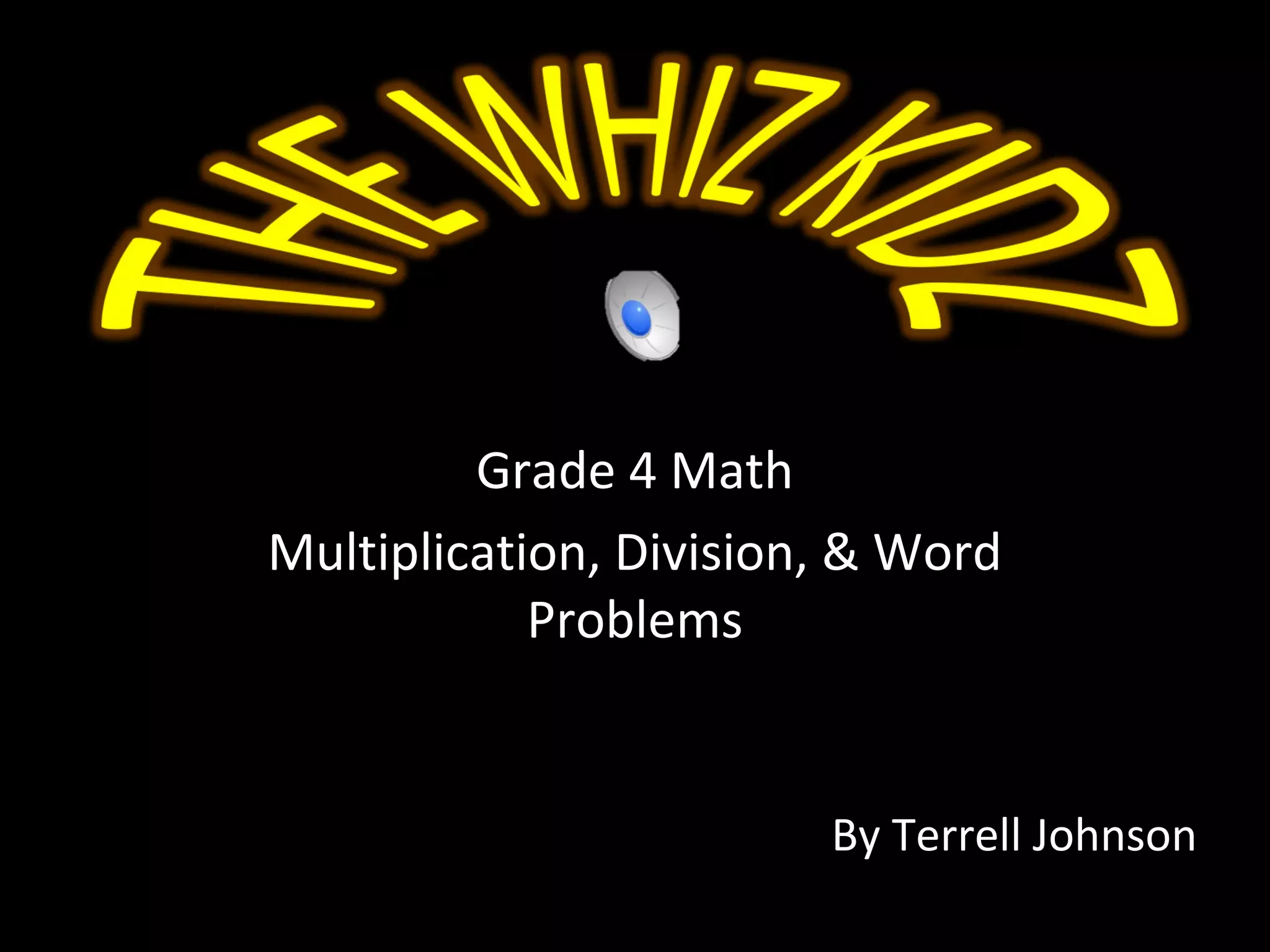 Whiz Kid 4th Grade Math | PPT