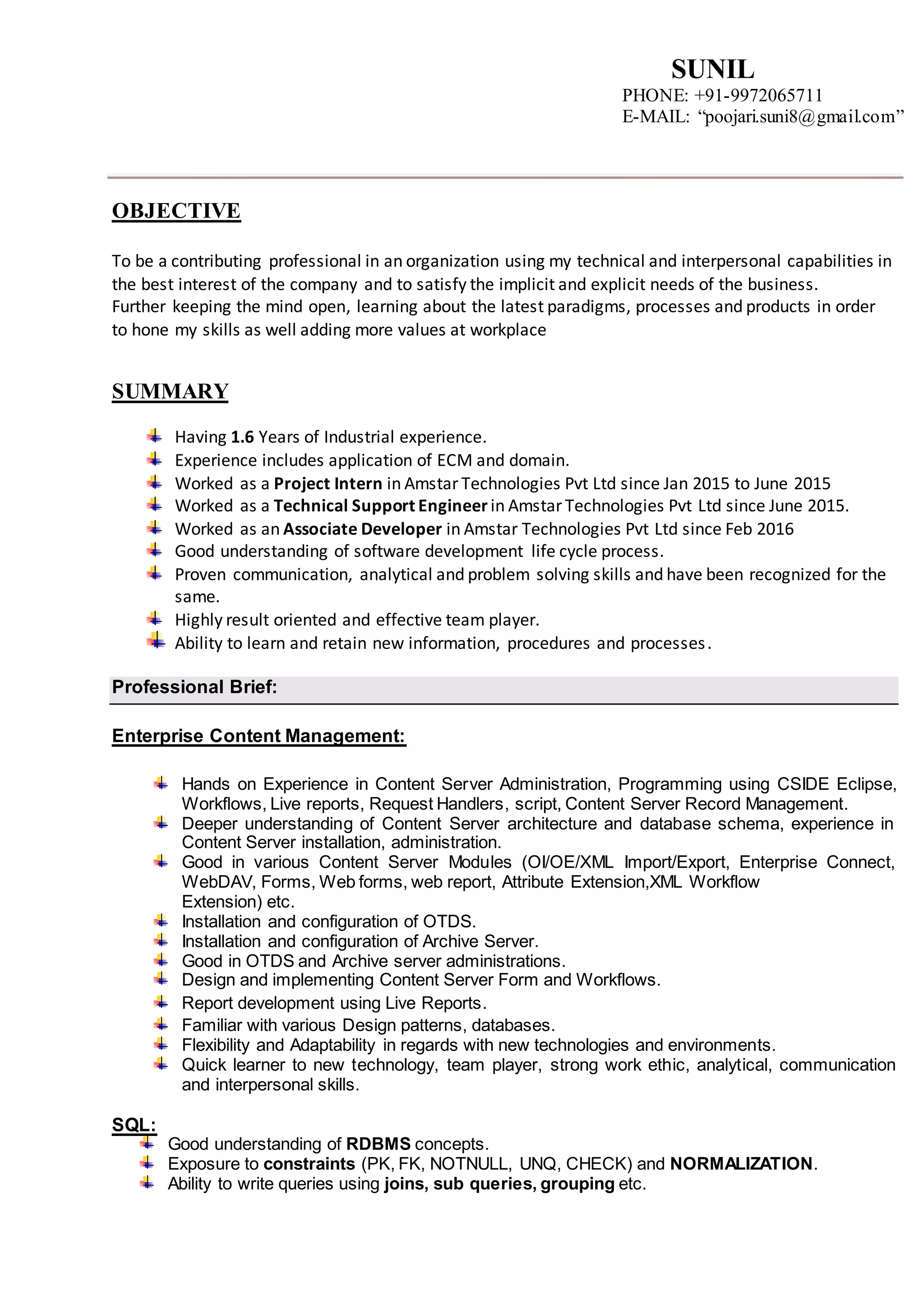 Sunil_Profile_Open-Text ECM | DOCX