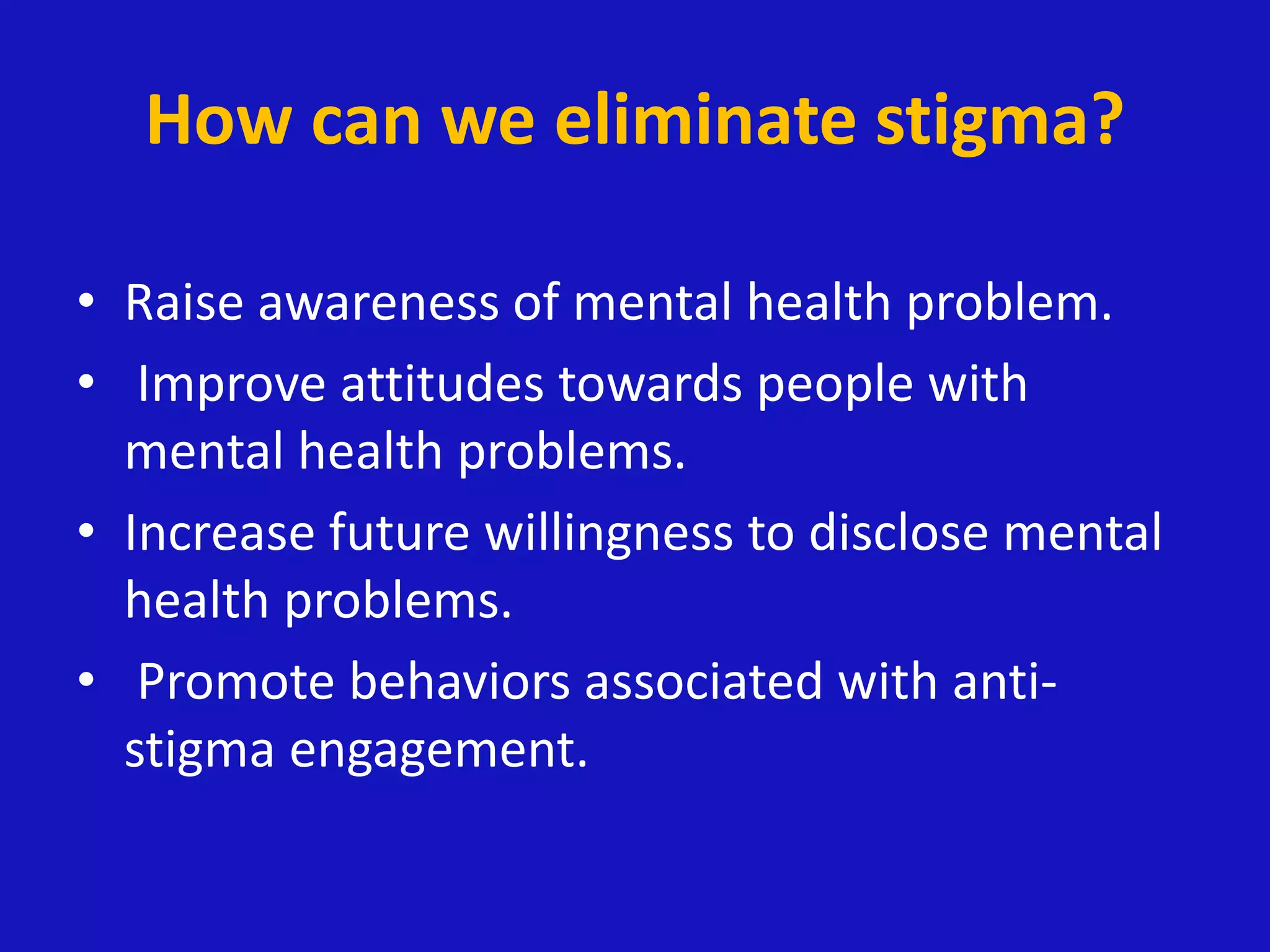 STIGMA OF MENTAL HEALTH | PPSX