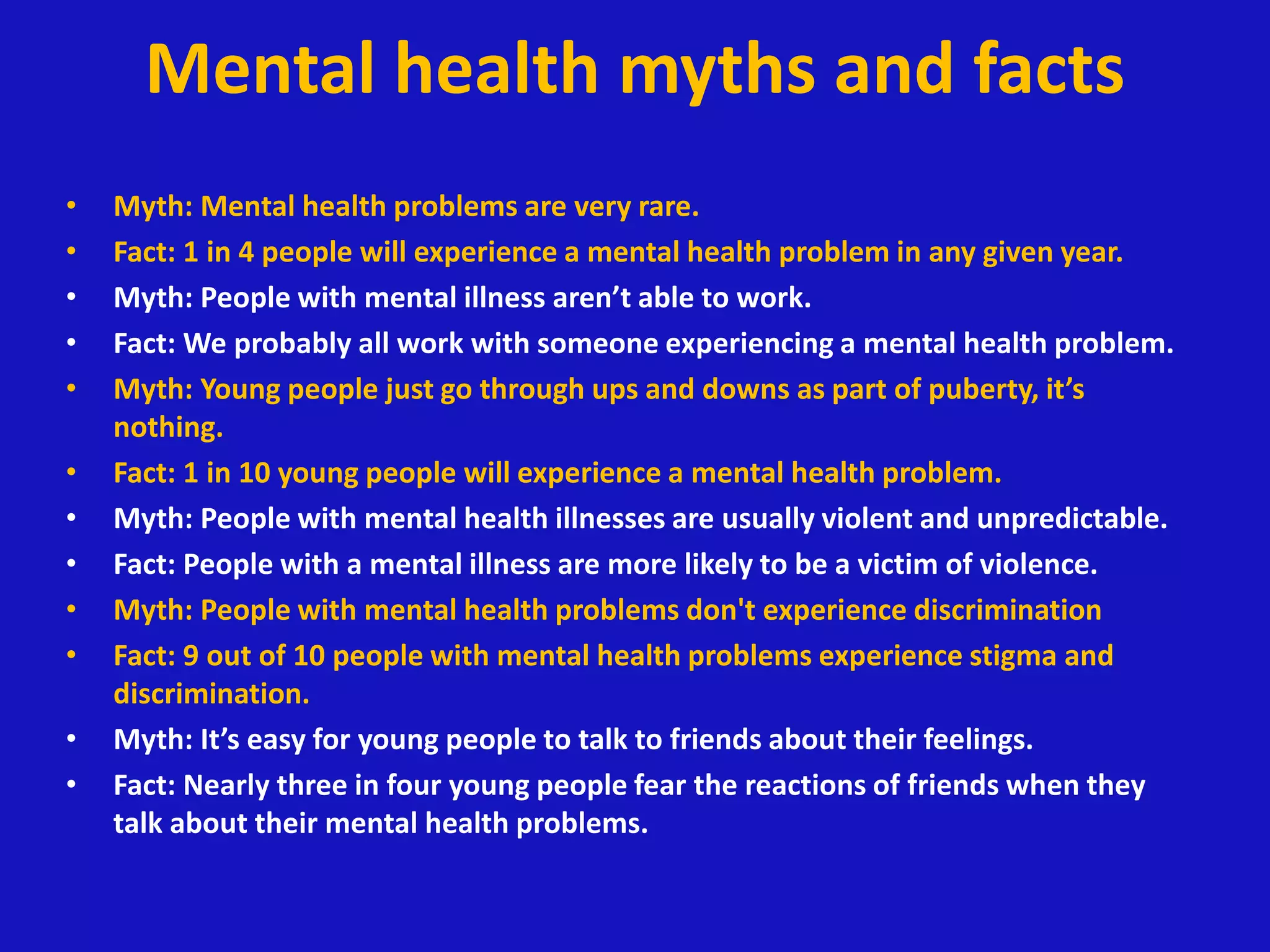 STIGMA OF MENTAL HEALTH | PPSX