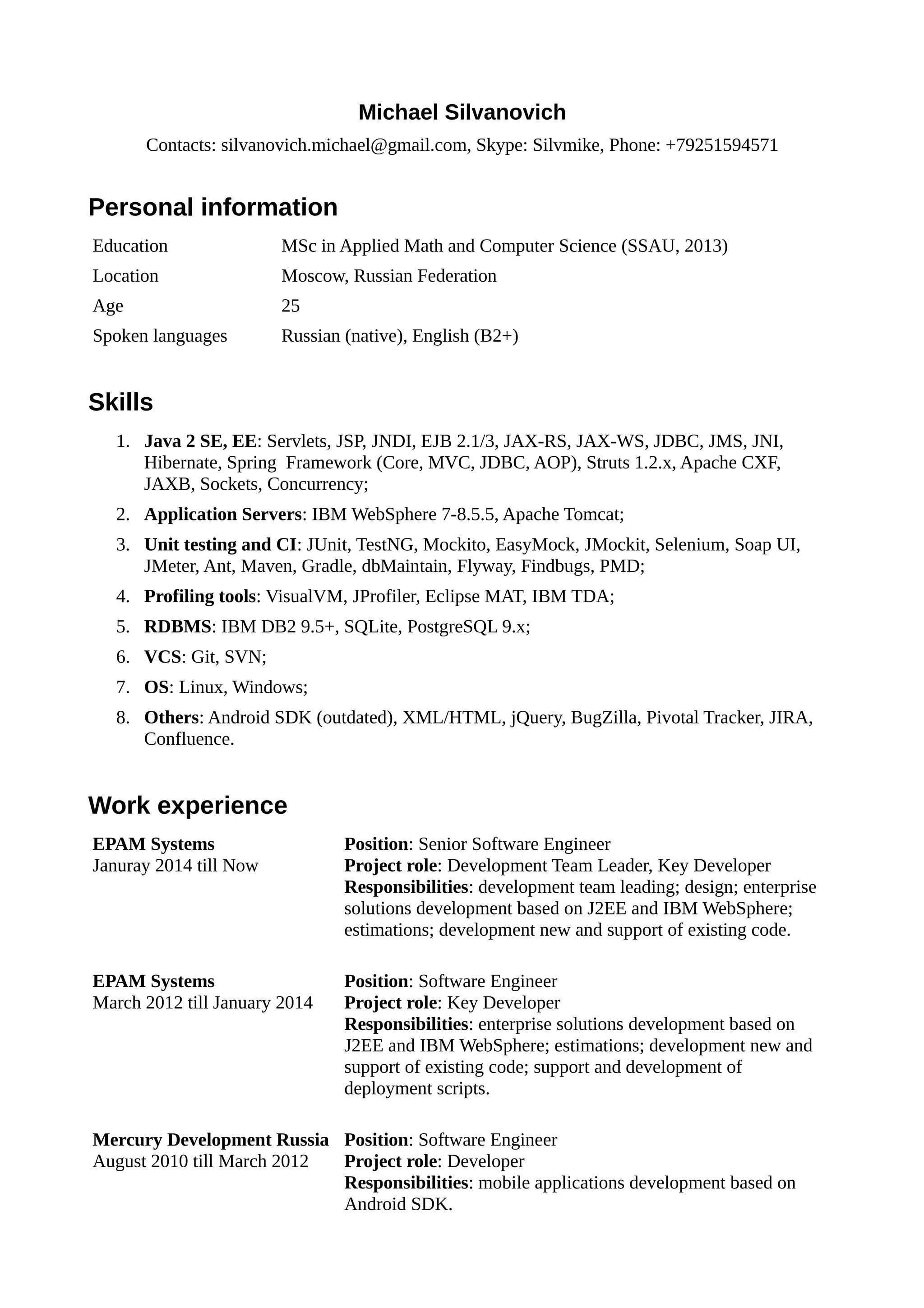 Resume | PDF