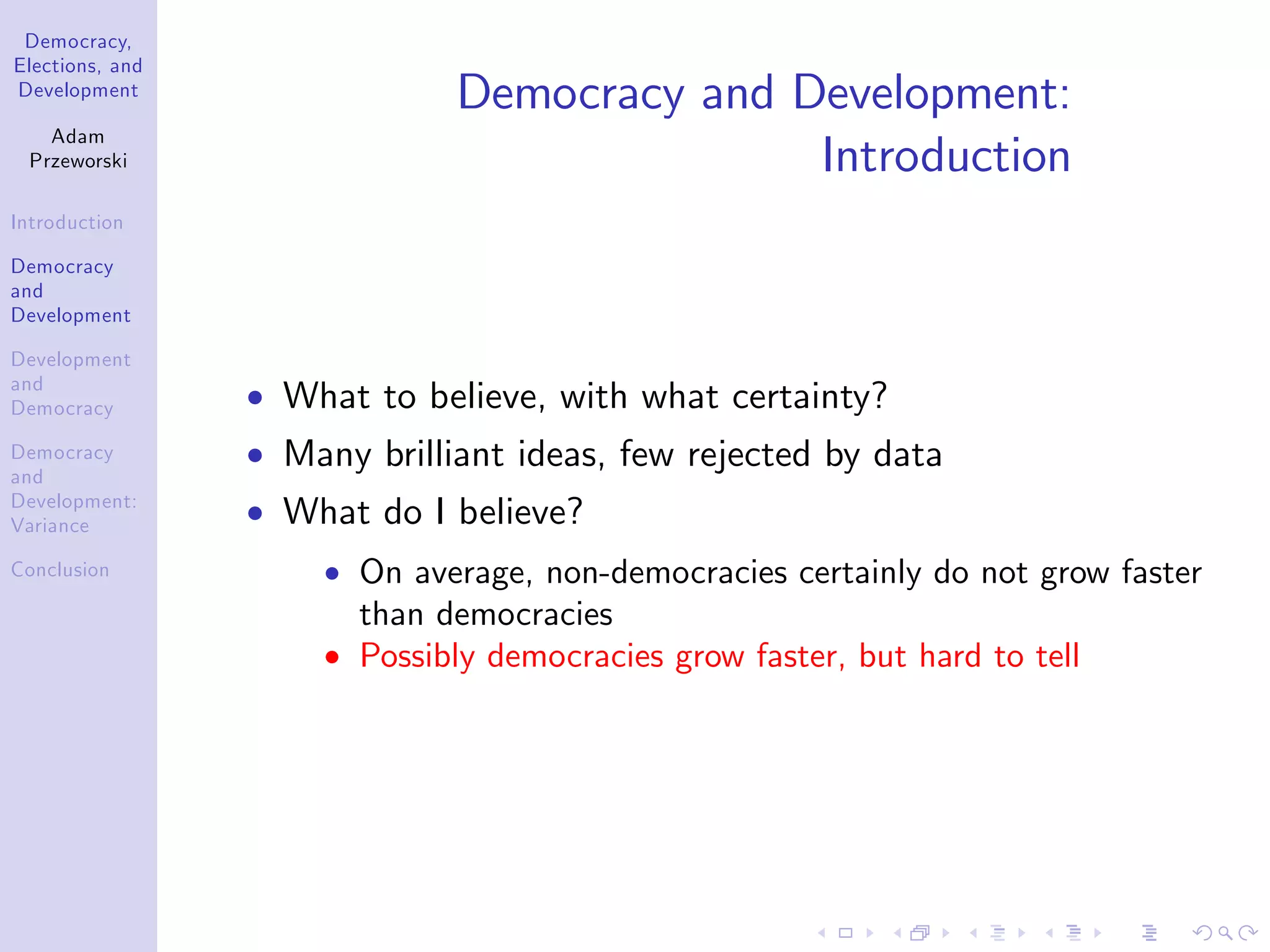 Democracy, Elections, and Development | PDF