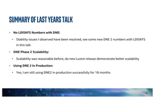 Lustre Generational Performance Improvements & New Features | PDF ...