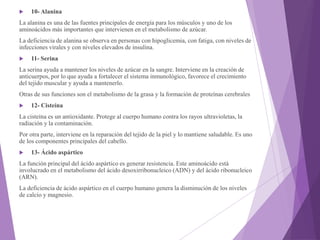 Principales aminoácidos | PPTX
