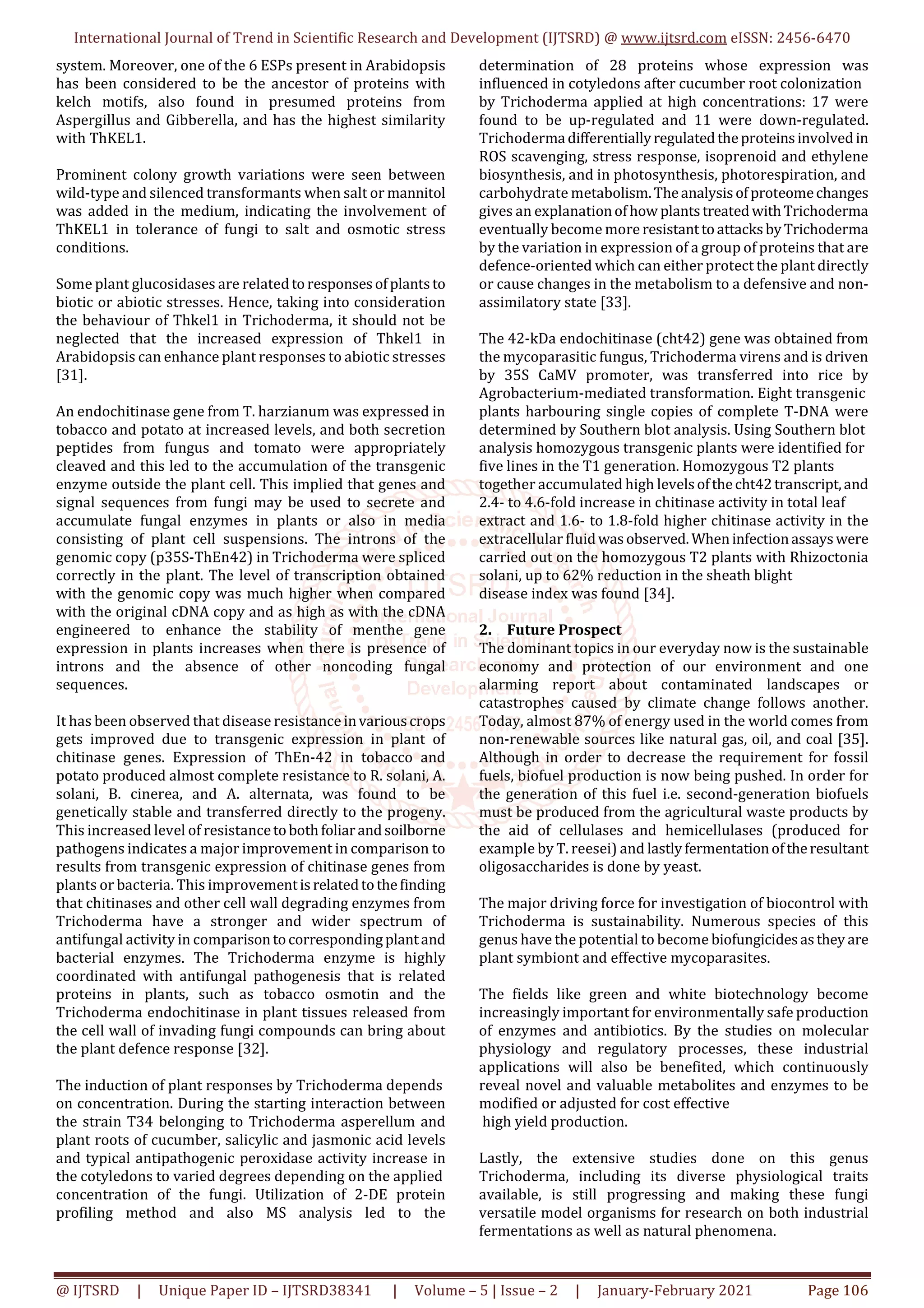 Applications of Trichoderma A Review | PDF