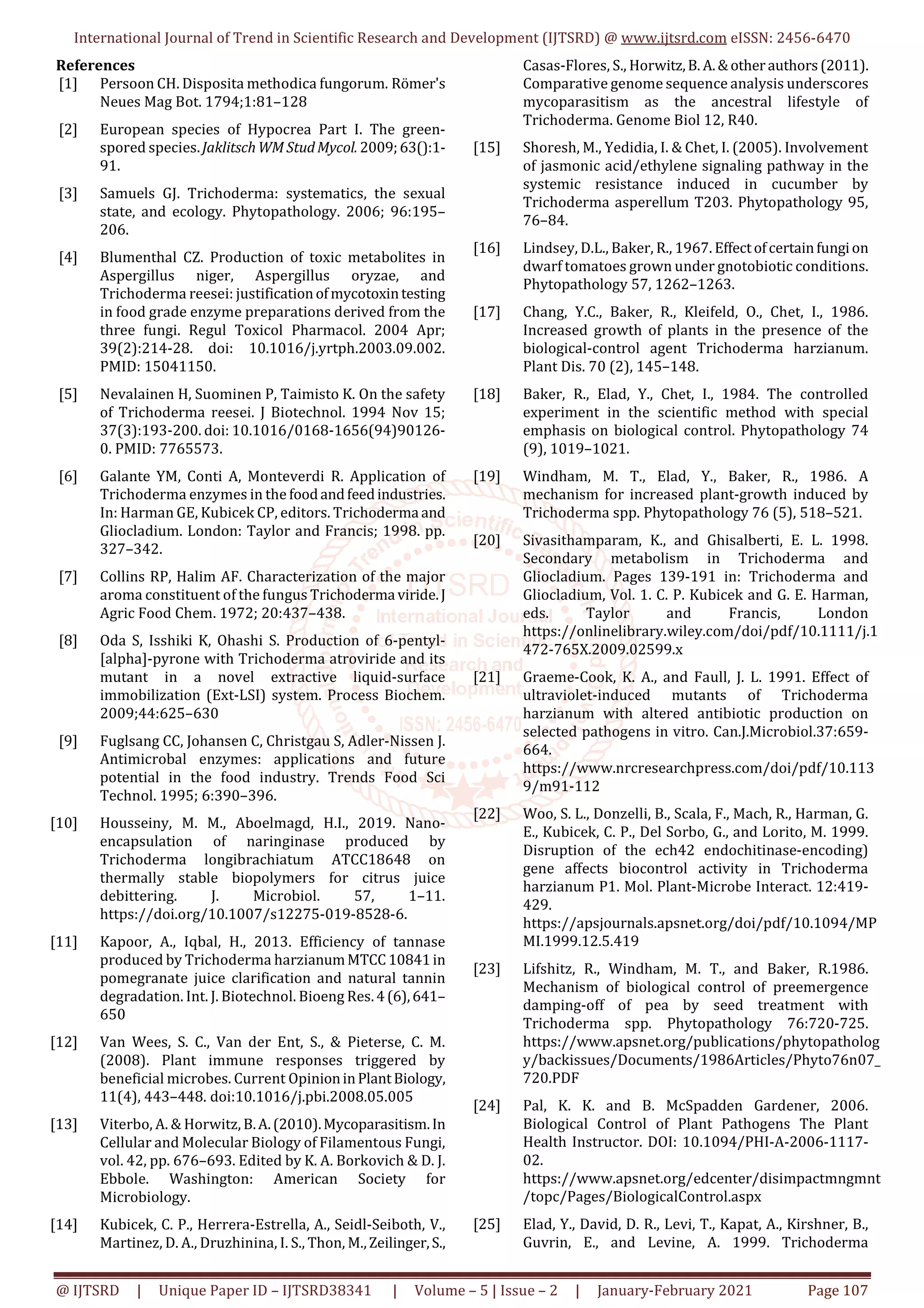 Applications of Trichoderma A Review | PDF