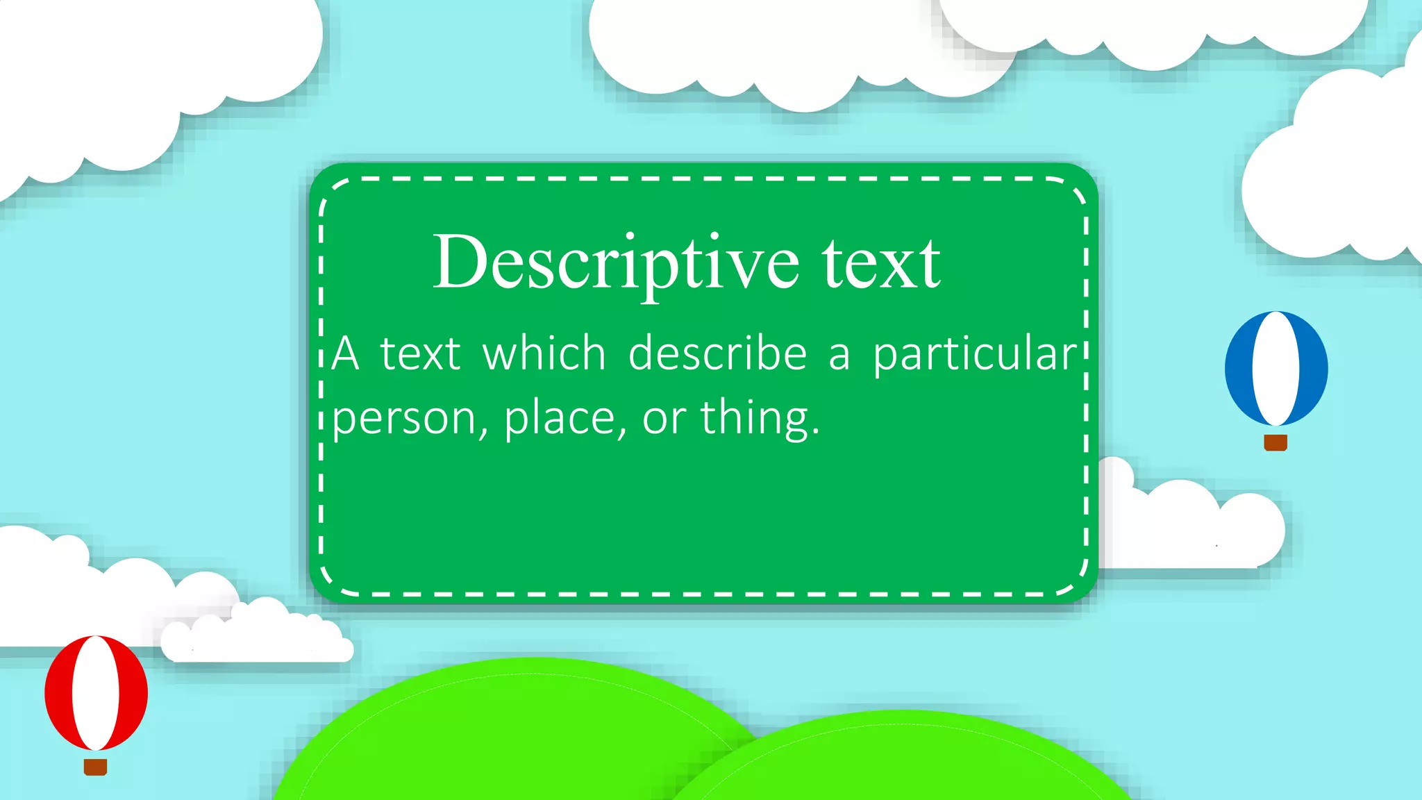 Descriptive text PPT | PPT