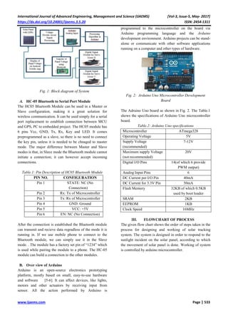 Arduino based Dual Axis Smart Solar Tracker | PDF