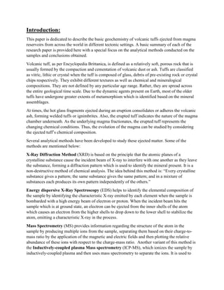 Volcanic Tuff | PDF | Chemistry | Science