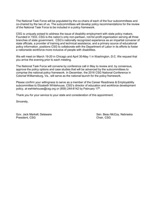 Subcommittee Task Force Invitation Letter Smith (1) | PDF