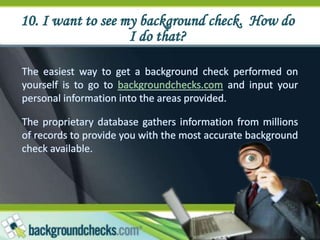 20 Frequently Asked Questions About Background Checks for Future ...