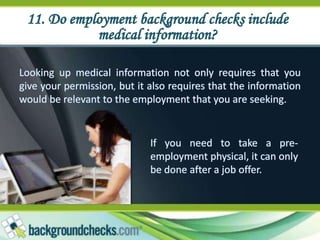 20 Frequently Asked Questions About Background Checks for Future ...