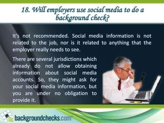 20 Frequently Asked Questions About Background Checks for Future ...