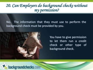 20 Frequently Asked Questions About Background Checks for Future ...