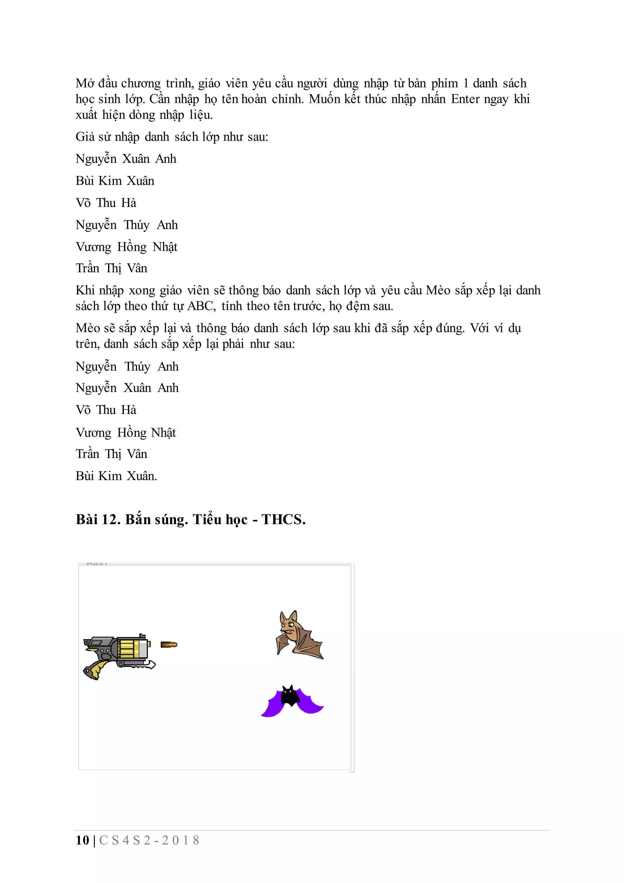 20 bai lap trinh scratch | DOCX