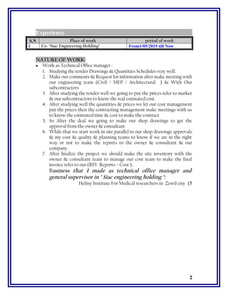 Mohanad CV 01-12-2015 | DOC