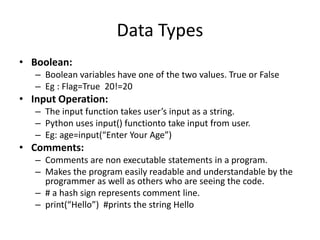 20BCT23 – PYTHON PROGRAMMING.pptx | Free Download