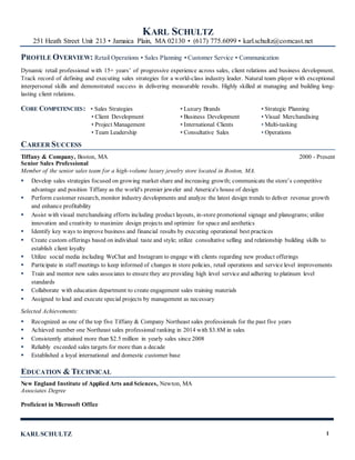 Karl Schultz Resume 2016 | PDF