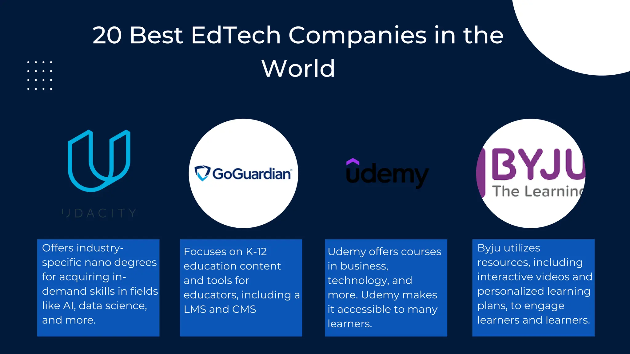 The 20 Best EdTech Companies in the World | PDF