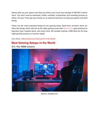 20+ best gaming setups to take inspiration from | PDF