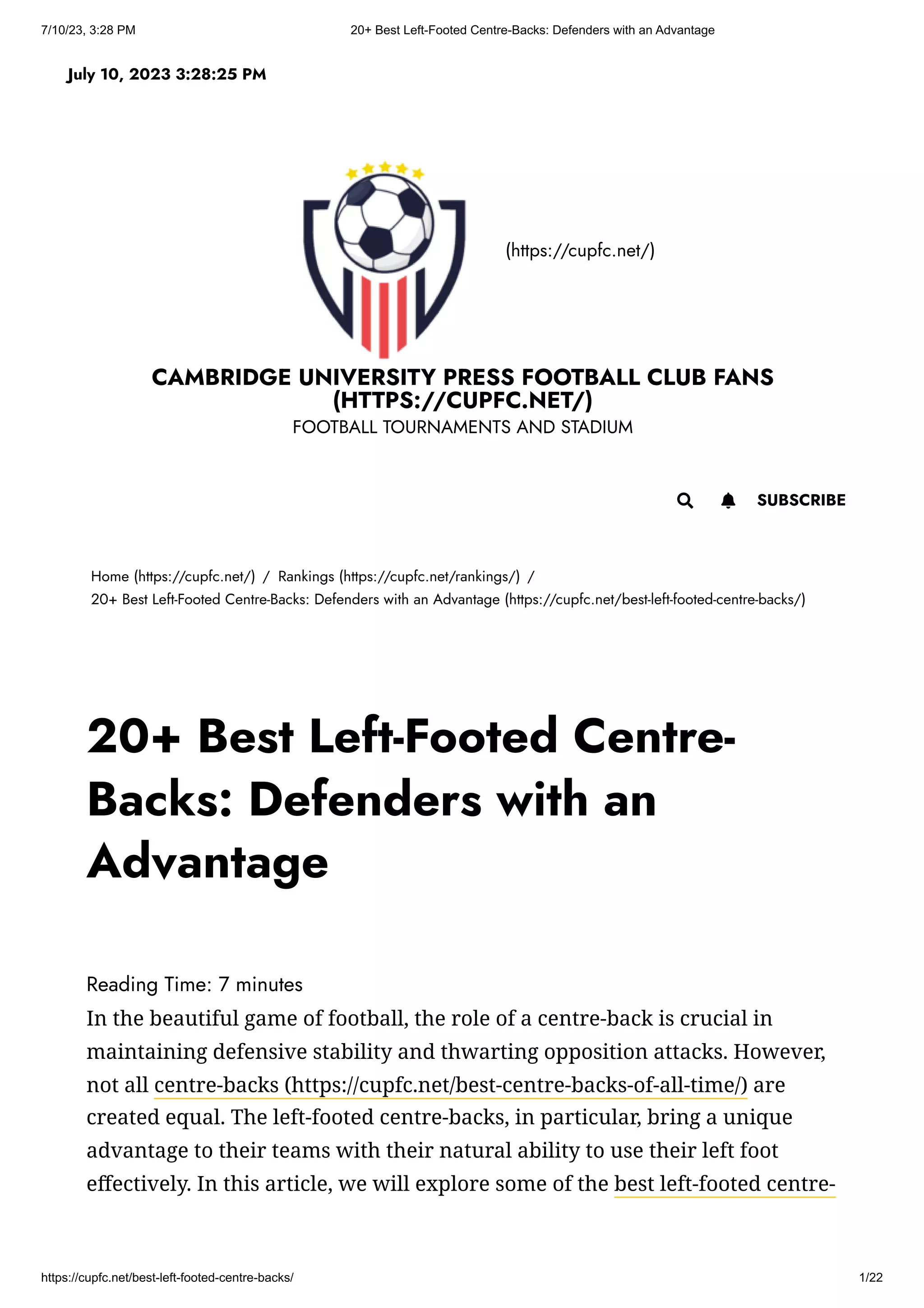 20+ Best Left-Footed Centre-Backs_ Defenders with an Advantage.pdf