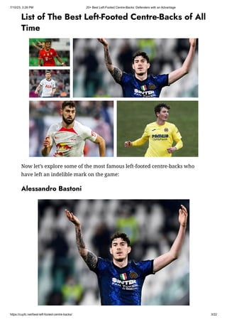 20+ Best Left-Footed Centre-Backs_ Defenders with an Advantage.pdf