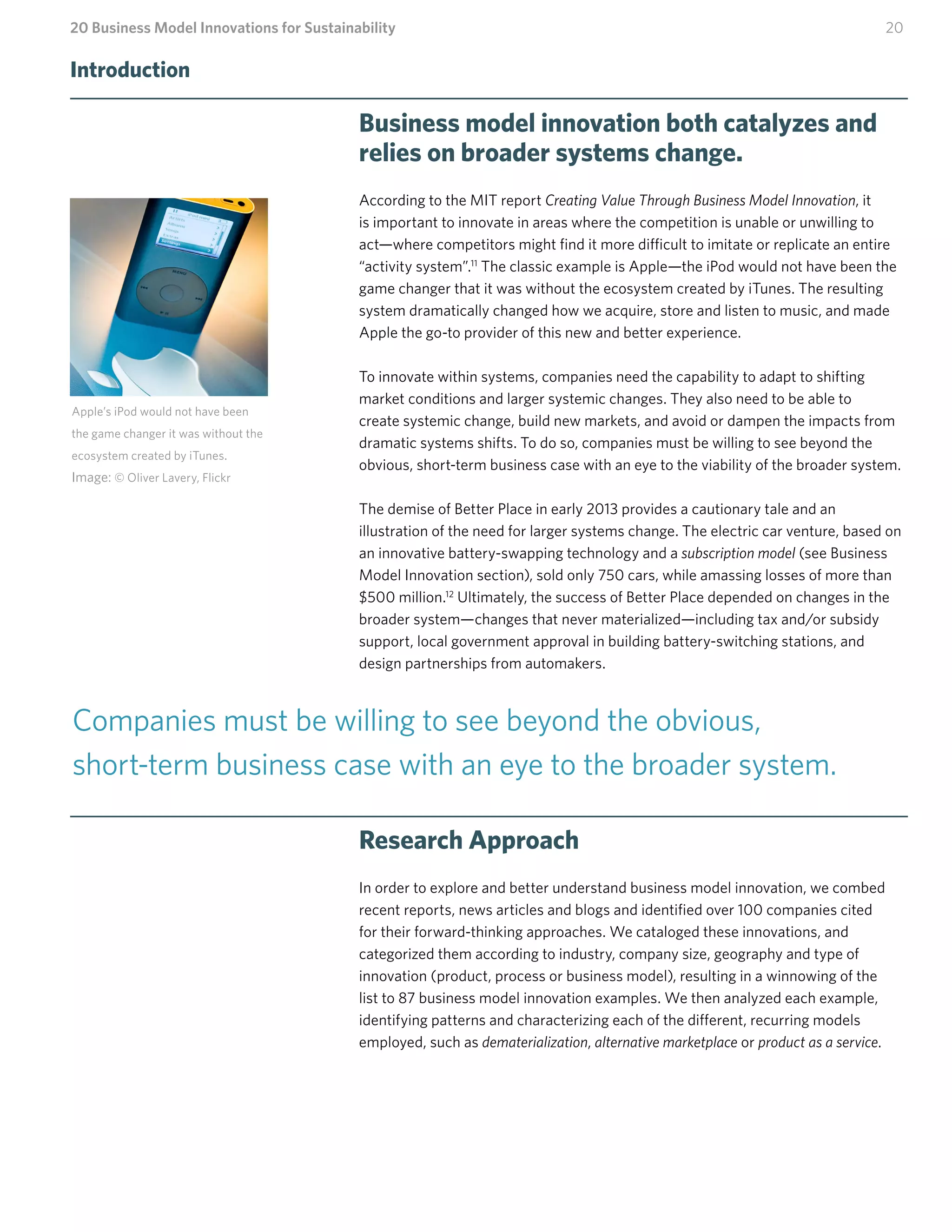 20 Business Model Innovations for Sustainability | PDF