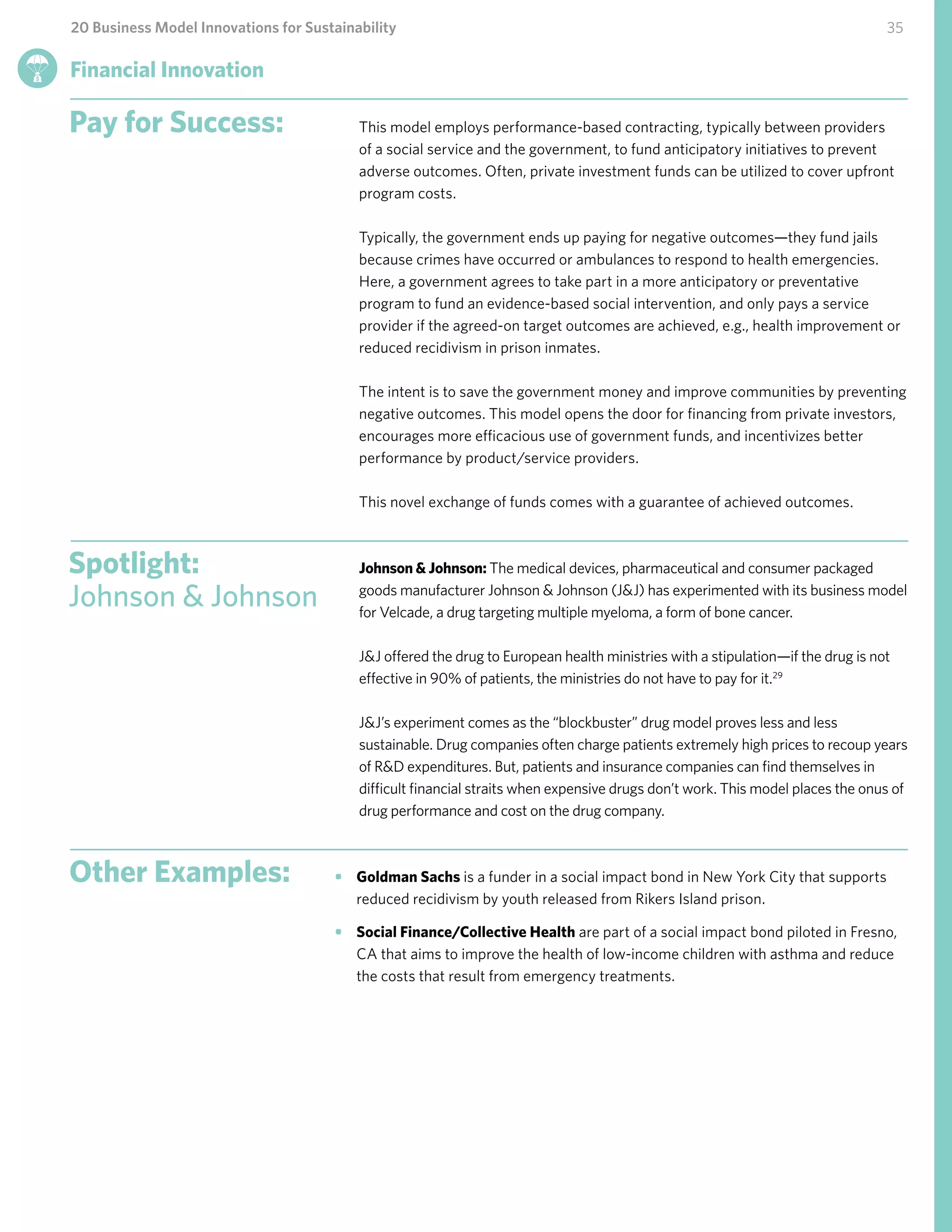 20 Business Model Innovations for Sustainability | PDF