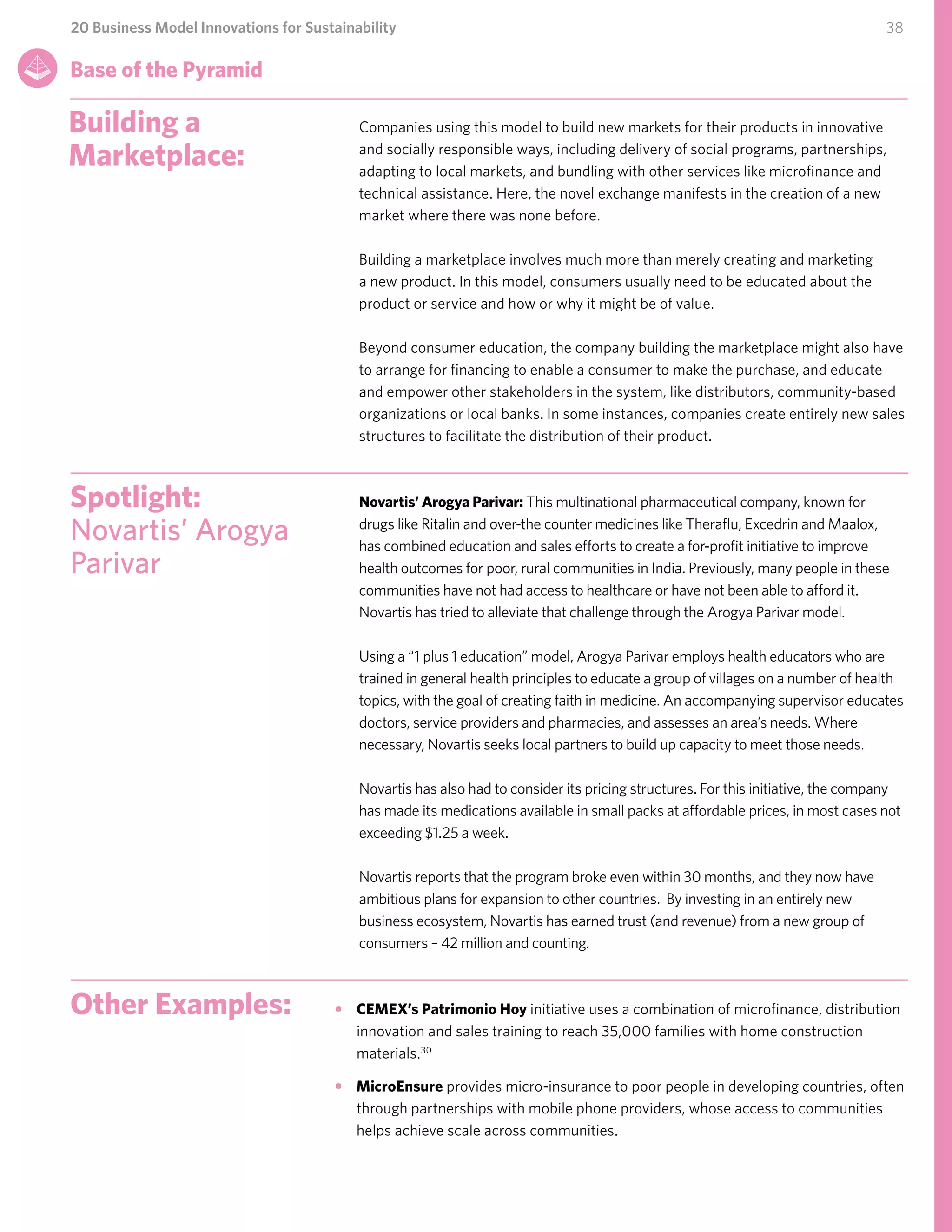 20 Business Model Innovations for Sustainability | PDF