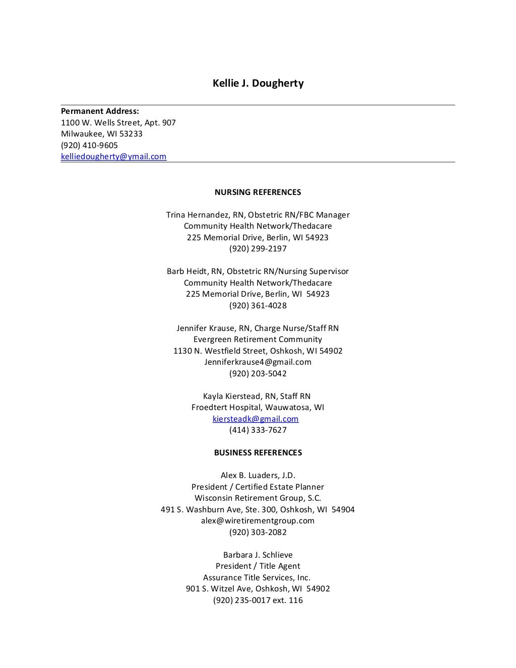 Kellie's Updated Resume March 2015