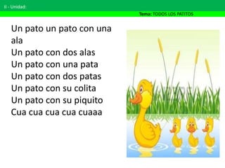 20 cancion un pato | PPTX
