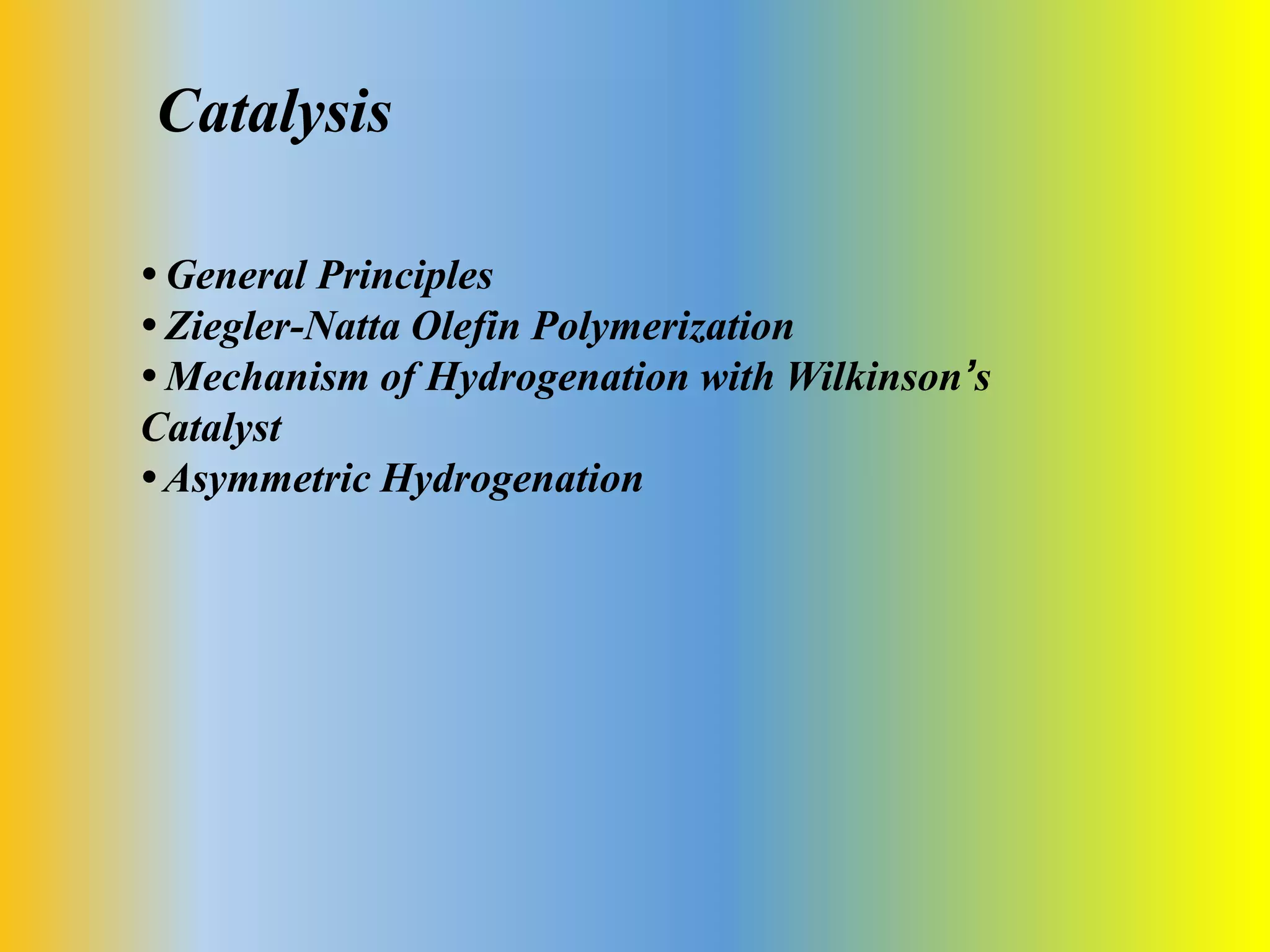 CATALYTIC REAGENTS , THE EVER LOVED TOPIC | PPT